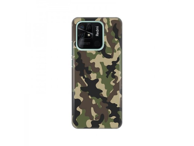 Maskica Silikonska Print Skin za Xiaomi Redmi 10C Army SMB