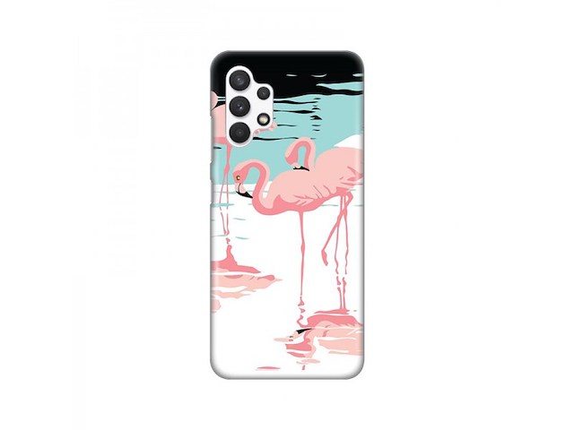 Maskica Silikonska Print za Samsung A325F Galaxy A32 4G Pink Flamingos