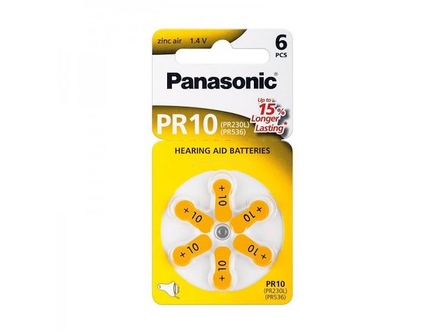 Baterija za slusni aparat PR10 Panasonic