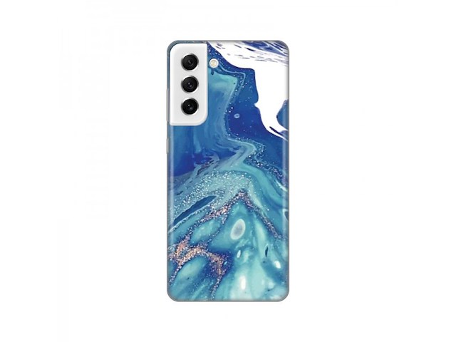 Maskica Silikonska Print za Samsung G990 Galaxy S21 FE Blue Marble