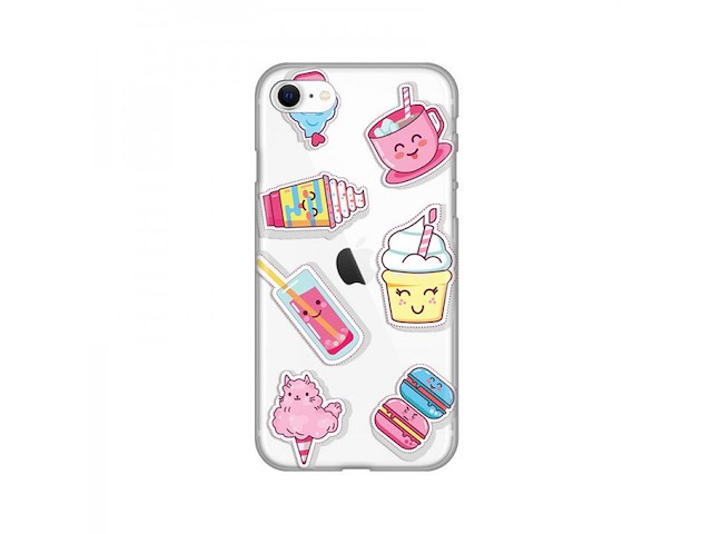 Maskica Silikonska Print Skin za iPhone 7/8/SE 2020/2022 Ice cream