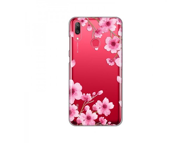 Maskica Silikonska Print Skin za Huawei Y7 2019/Y7Prime 2019 Rose flowers