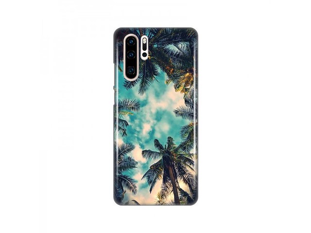 Maskica Silikonska Print Skin za Huawei P30 Pro Palm tree