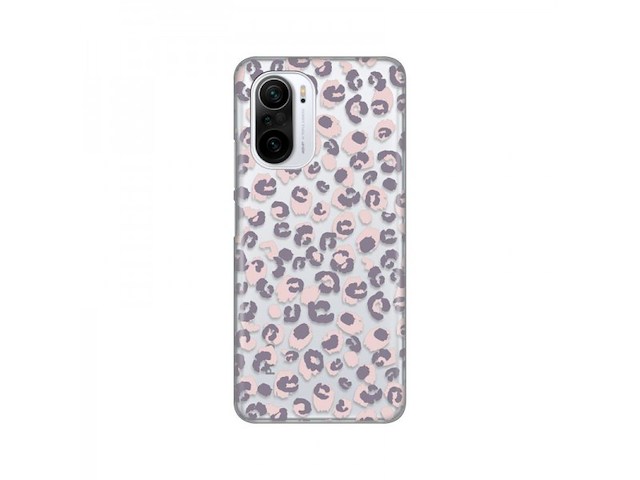 Maskica Silikonska Print Skin za Xiaomi Poco F3/Mi 11i Pink Leopard