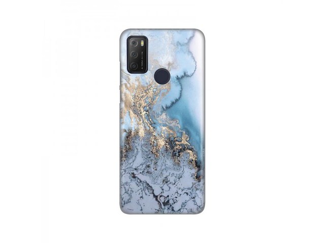 Maskica Silikonska Print za Alcatel 1S 2021/3L 2021/A1 Alpha 21 Blue Gold Marble