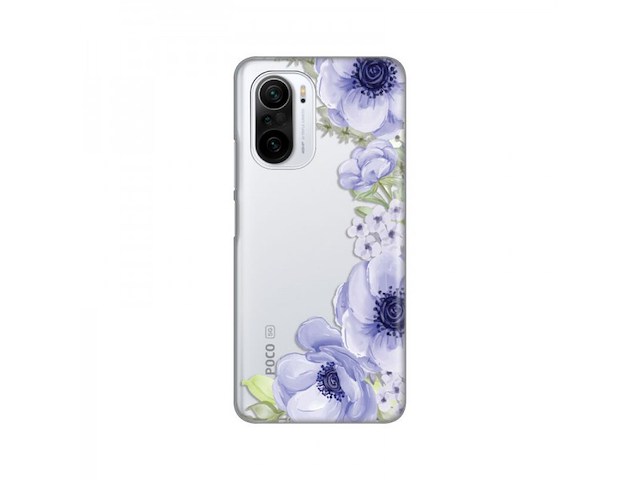 Maskica Silikonska Print Skin za Xiaomi Poco F3/Mi 11i Blue Roses