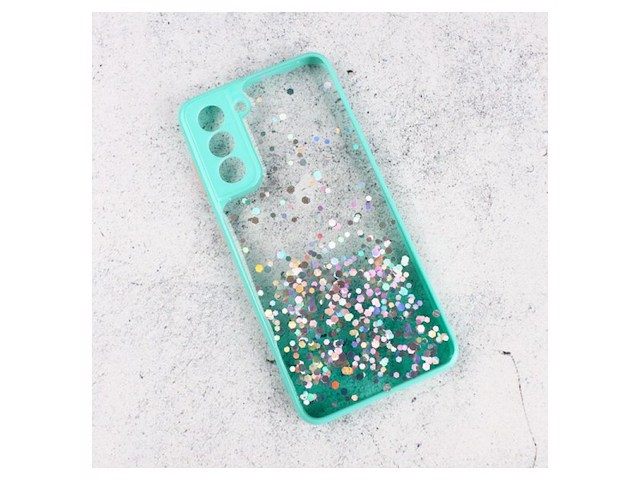 Maskica Frame Glitter za Samsung G991B Galaxy S21 mint