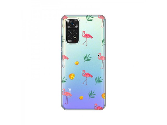 Maskica Silikonska Print Skin za Xiaomi Redmi Note 11/Note 11S Flamingos