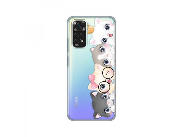 Maskica Silikonska Print Skin za Xiaomi Redmi Note 11/Note 11S Cats