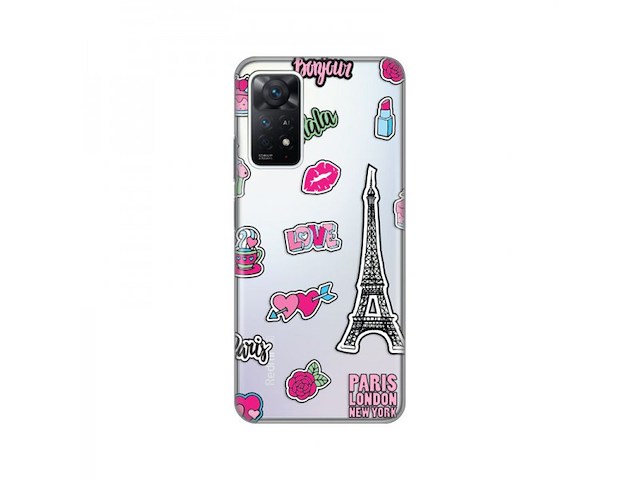 Maskica Silikonska Print Skin za Xiaomi Redmi Note 11 Pro 4G/5G Love Paris