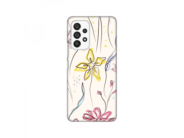 Maskica Silikonska Print Skin za Samsung A536B Galaxy A53 5G Yellow flower