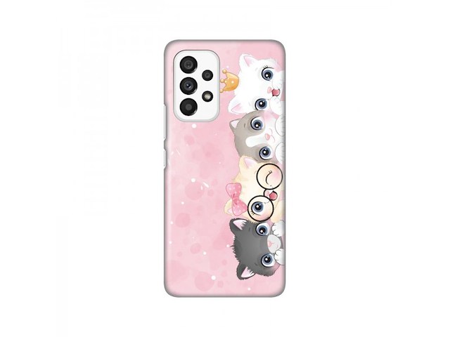 Maskica Silikonska Print Skin za Samsung A536B Galaxy A53 5G Pink cats