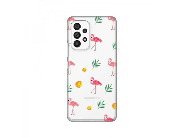 Maskica Silikonska Print Skin za Samsung A536B Galaxy A53 5G Flamingos