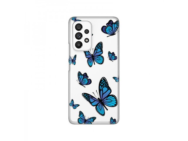 Maskica Silikonska Print Skin za Samsung A536B Galaxy A53 5G Blue butterfly