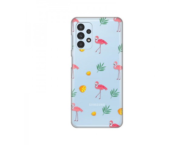 Maskica Silikonska Print Skin za Samsung A135F Galaxy A13 4G Flamingos