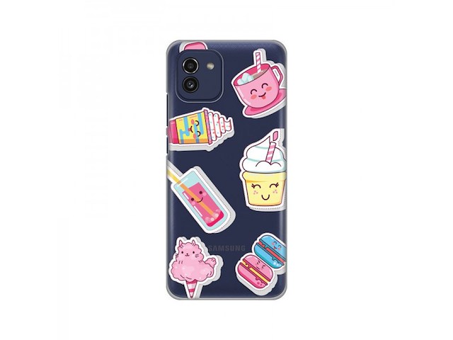 Maskica Silikonska Print Skin za Samsung A035G Galaxy A03 Ice cream