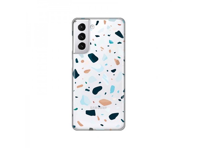 Maskica Silikonska Print Skin za Samsung G991B Galaxy S21 Terazzo Pattern