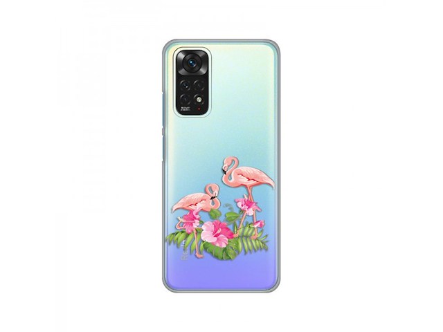 Maskica Silikonska Print Skin za Xiaomi Redmi Note 11/Note 11S Flamingo