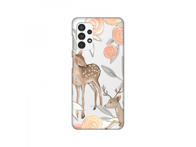 Maskica Silikonska Print Skin za Samsung A135F Galaxy A13 4G Flower Deer