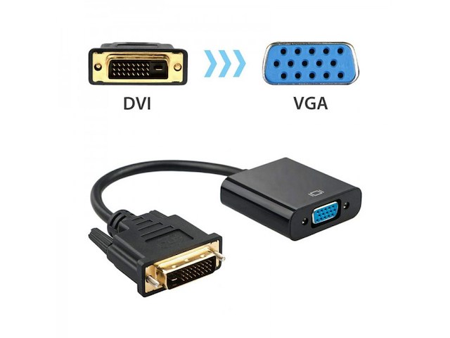 Adapter DVI (24+1) na VGA Z crni JWD-HV13