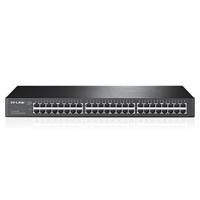 TP-Link 48-Port Gigabit Switch, Supports MAC address self-learning and auto MDI/MDIX, Standard 19-inch rack-mountable steel case | TL-SG1048
