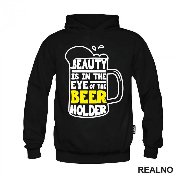 BEAUTY IS IN THE EYE OF THE BEER HOLDER - BEER MUG - HUMOR - DUKS