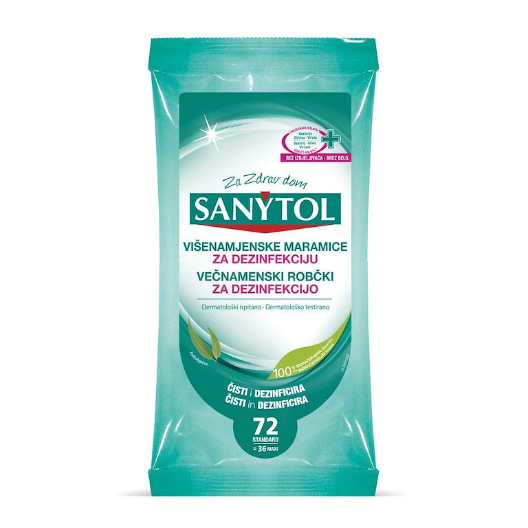 Sanytol vl maramice univerzalne za dezinfekciju 72/1 sanytol