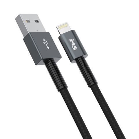 MS - KABL MS USB-A 2.0 ->LIGHTNING, 1m, MS, crni