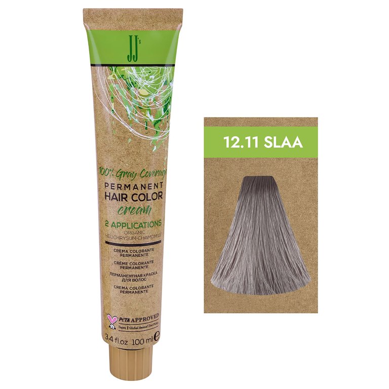 Farba za kosu JJ’s Gray Coverage 100ml 12.11 SLAA Specijalna intenzivna pepeljasta plava