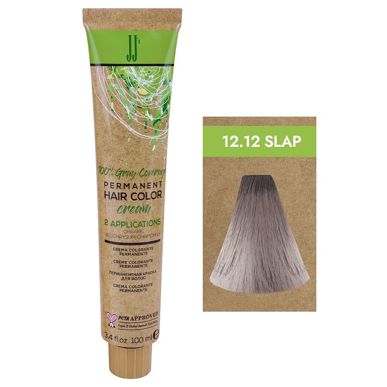 Farba za kosu JJ’s Gray Coverage 100ml 12.12 SLAP Specijalna biserna pepeljasta plava