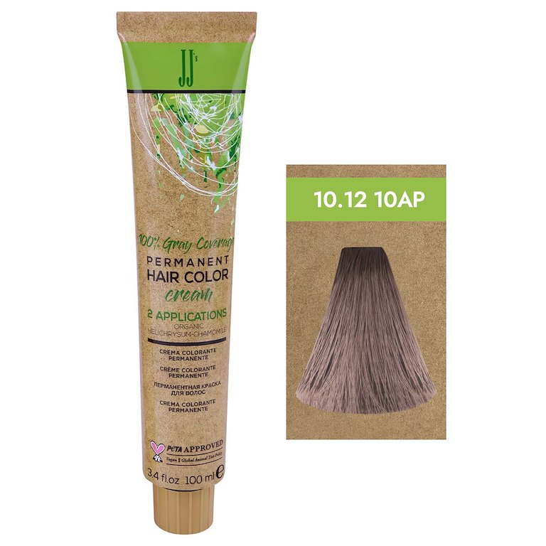 Farba za kosu JJ’s Gray Coverage 100ml 10.12-10AP Pepeljasta biserna ultra svetloplava