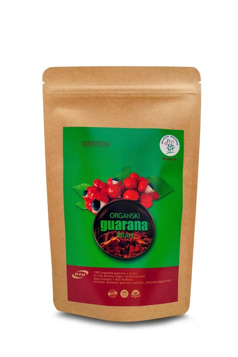 Organska Guarana Prah Superhrana DTC 100g