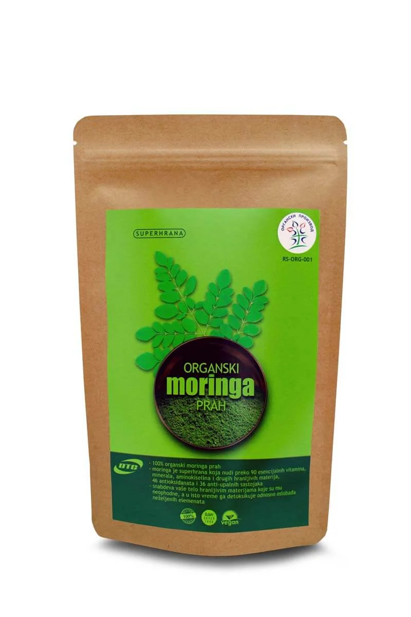 Organska Moringa Prah Superhrana DTC 100g