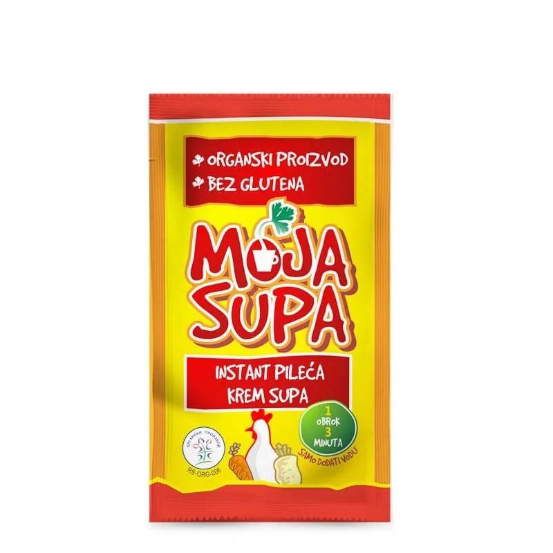 Organska Pileća Supa Krem Instant Moja Supa 20g