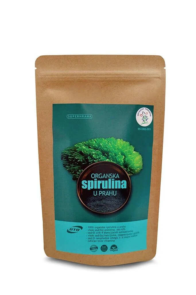 Organska Spirulina Prah Superhrana DTC 100g