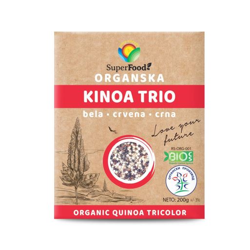 Kinoa trio organska 200g Superfood