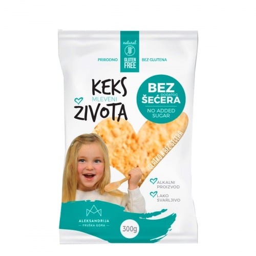 Mleveni keks bez šećera i glutena 300g