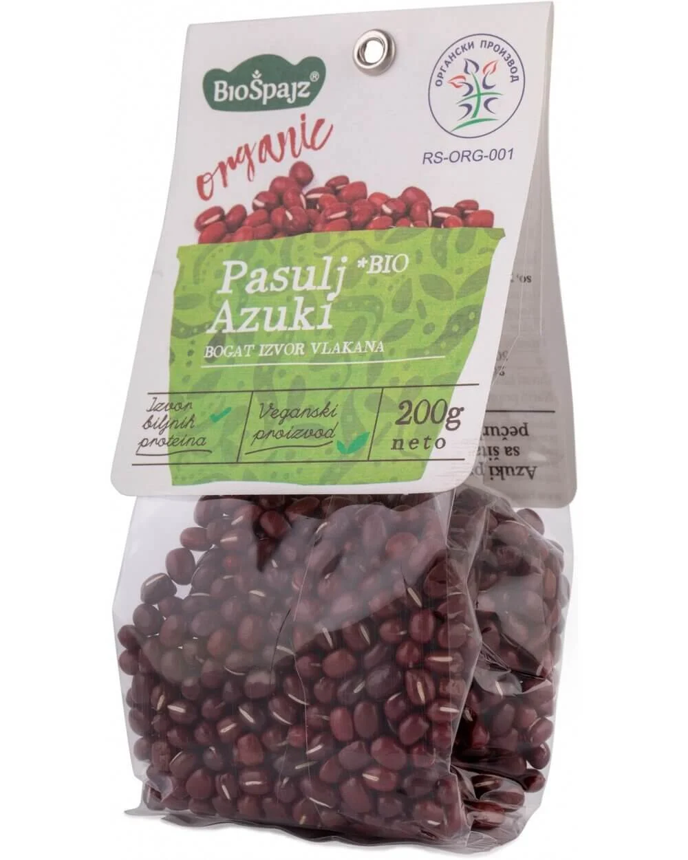 Organski Azuki Pasulj Bio Špajz 200g