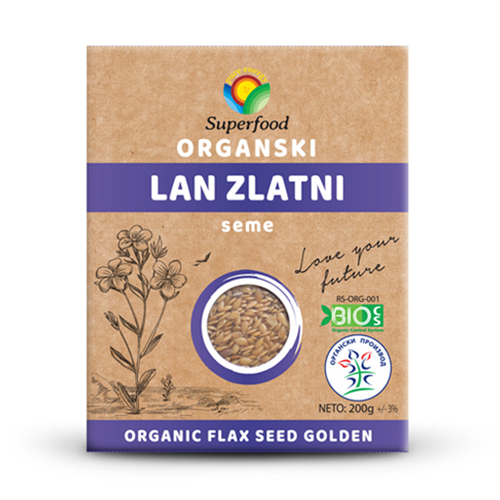 Zlatni lan organski 200g Superfood