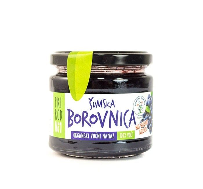 Organski džem od šumske borovnice 200g Nisha