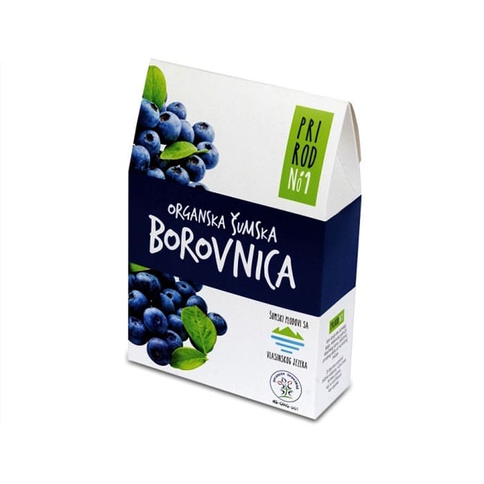 Organska šumska Borovnica smrznuta 250g Nisha