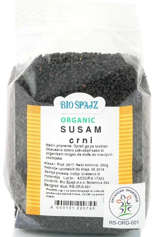 Organski Susam Crni Bio Špajz 200g