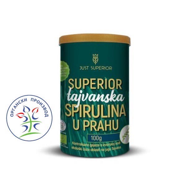 Tajvanska Spirulina u prahu 100g Just Superior