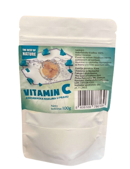 Vitamin C u prahu 100g The best of nature