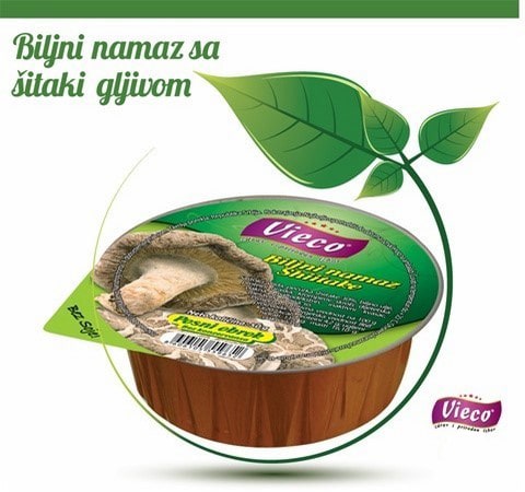 Biljna pašteta sa šitake pečurkama 50g Vieco