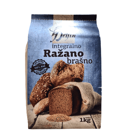 Ražano integralno brašno 1kg Delfin