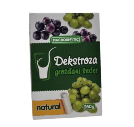 Dekstroza grožđani šećer 250g Macrobiotic