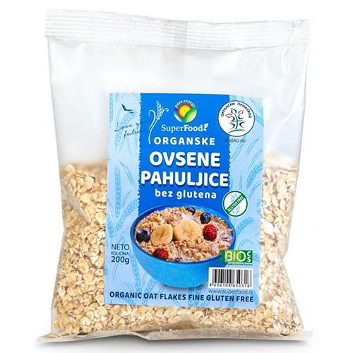 Ovsene pahuljice bez glutena 200g (organske)