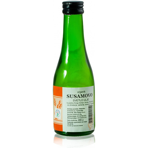 Susamovo svetlo ulje 200ml (organsko)