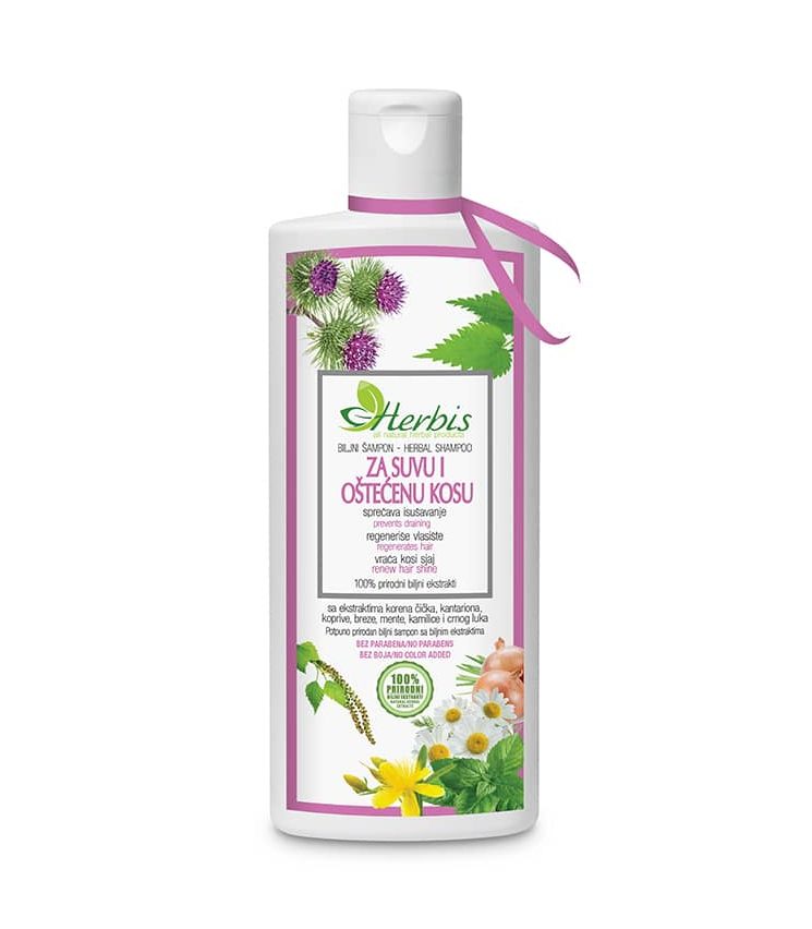 Herbis biljni šampon za suvu i oštećenu kosu 200ml Deverra